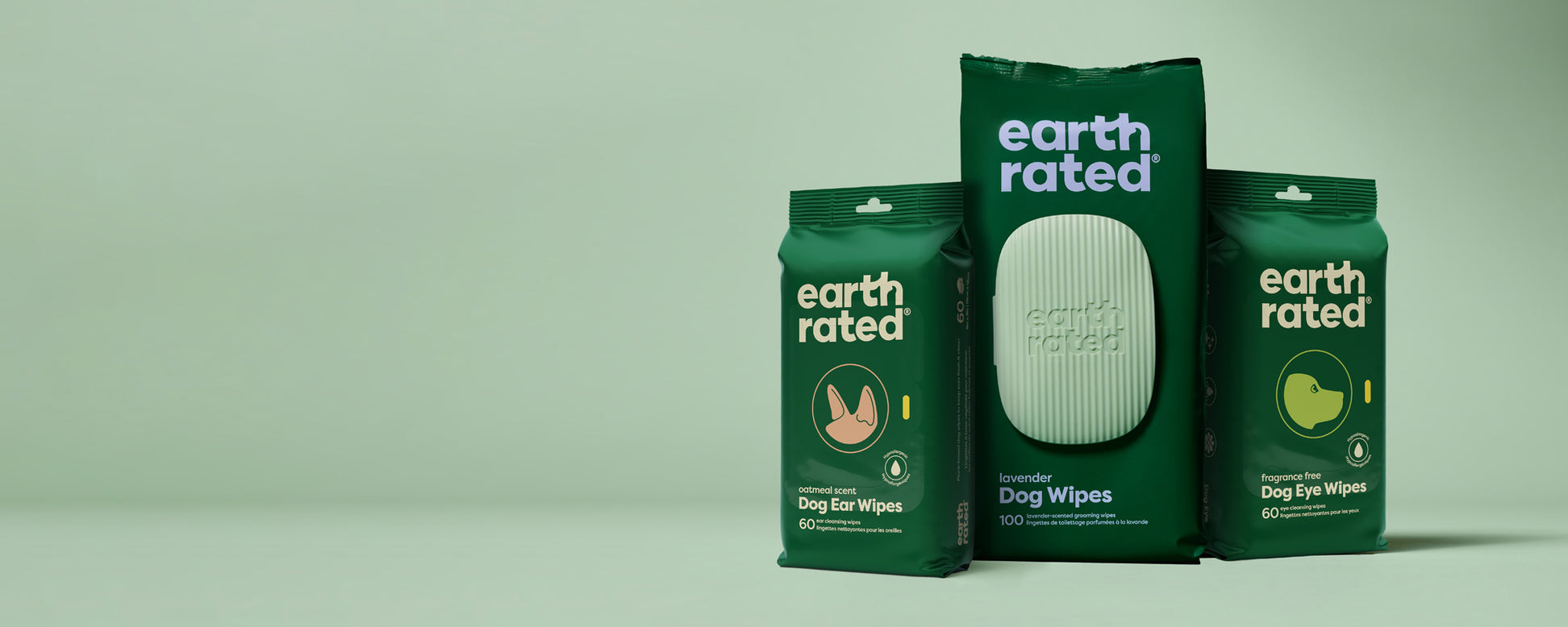 Earth Rated Dog Wipes: For Paws, Body, and Bum